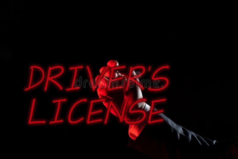 Conceptual Caption Driver S License. Word Written on a Document ... Conceptual Caption Driver S License. Word Written on a Document ...