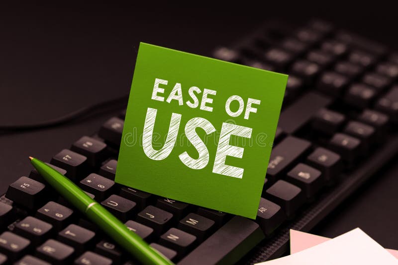 Conceptual Caption Ease of Use. Word Written on User Friendly Easy To ...