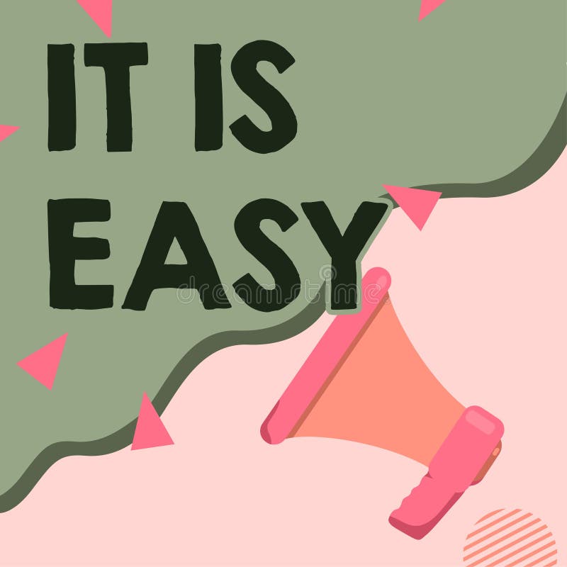 Conceptual Caption it is Easy. Business Showcase Clear Simple Not ...