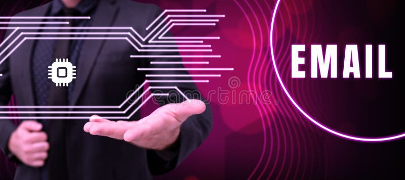 Conceptual Caption Email. Concept Meaning Sending a Commercial Message ...