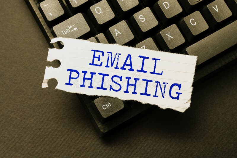Conceptual Caption Email Phishing. Word Written on Emails that May Link ... Conceptual Caption Email Phishing. Word Written on Emails that May Link ...