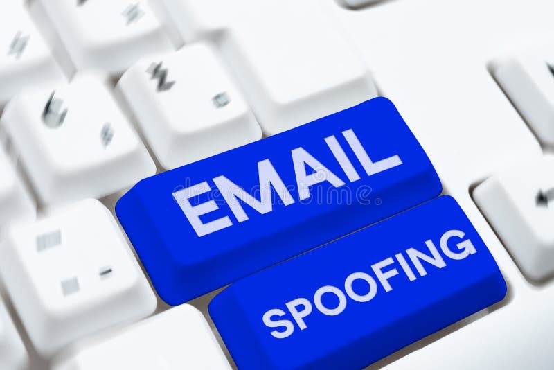 Conceptual Caption Email Spoofing. Business Idea Secure the Access and ... Conceptual Caption Email Spoofing. Business Idea Secure the Access and ...