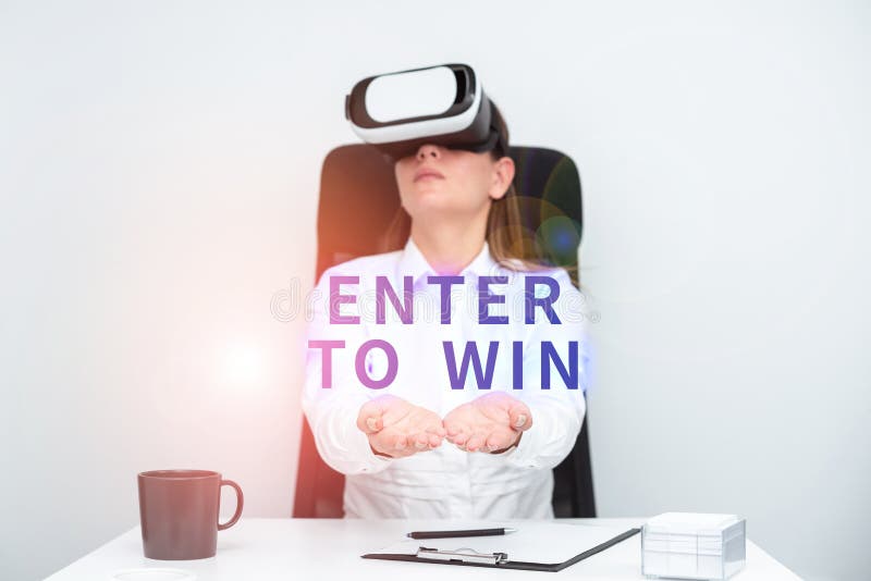 Text Caption Presenting Enter To Win. Word Written on Exchanging ... Text Caption Presenting Enter To Win. Word Written on Exchanging ...
