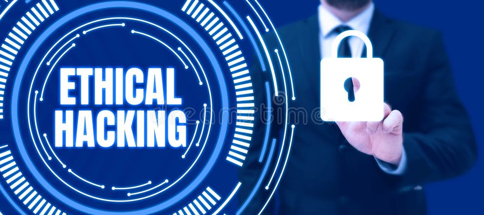 Conceptual Caption Ethical Hacking. Internet Concept Act of Locating ...