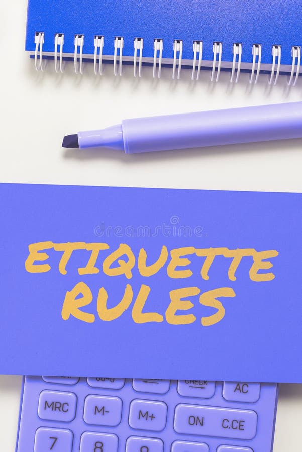 Conceptual Caption Etiquette Rules. Business Overview Customs that ...