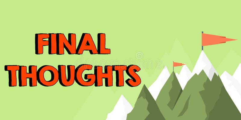 Conceptual Caption Final Thoughts. Business Concept Conclusion Last ...