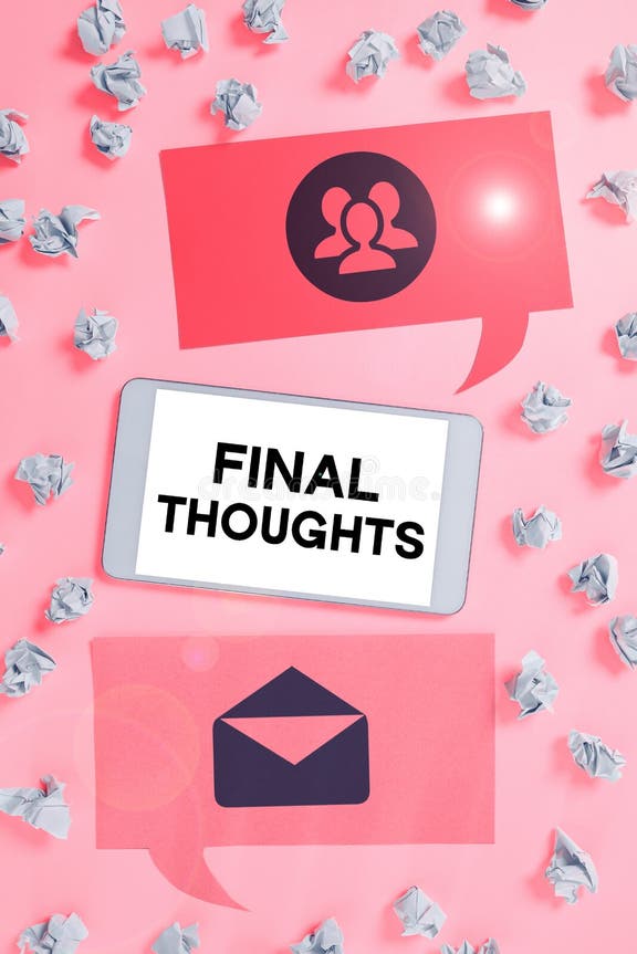 Text Caption Presenting Final Thoughts. Business Showcase Conclusion ...