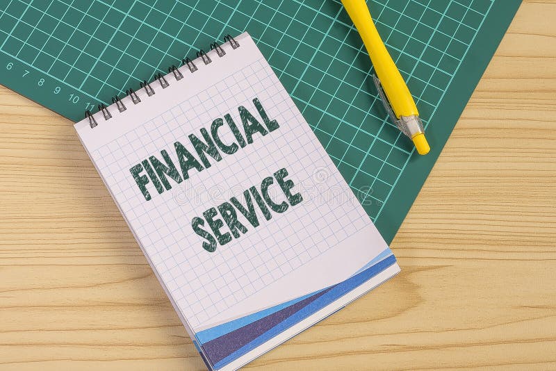 Inspiration Showing Sign Financial Service. Business Showcase Economic ...