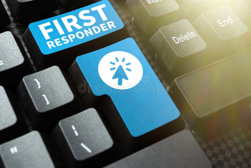 Conceptual Caption First Responder. Business Idea a Person Who is ... Conceptual Caption First Responder. Business Idea a Person Who is ...