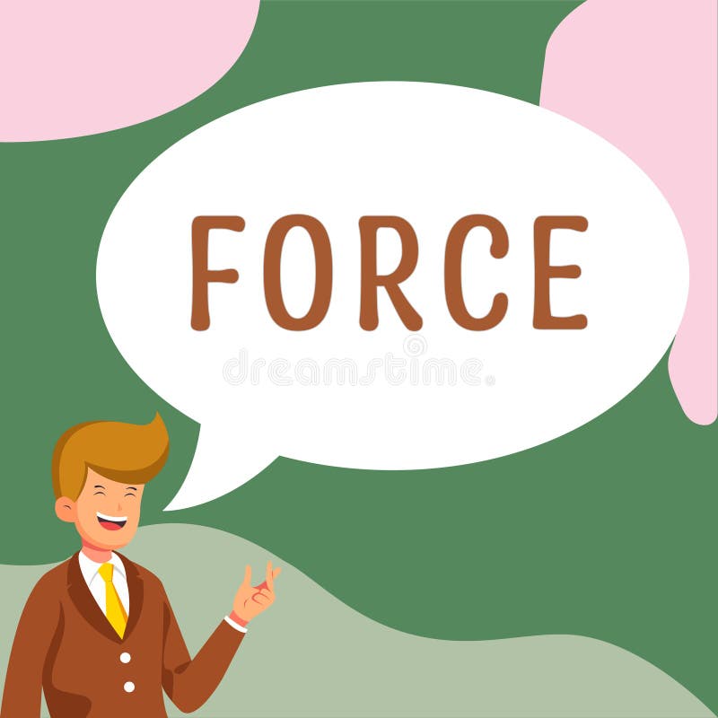 Inspiration Showing Sign Force. Business Concept Strength or Energy As ...