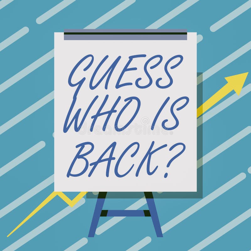Conceptual Caption Guess Who is Back Question. Business Concept Asking ...