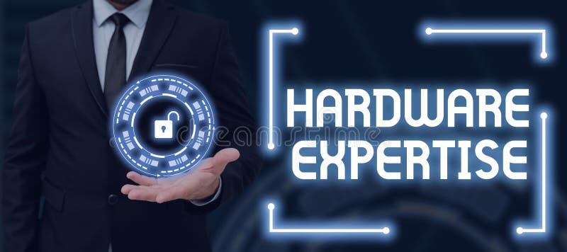 Text Showing Inspiration Hardware Expertise. Business Approach Machines ...