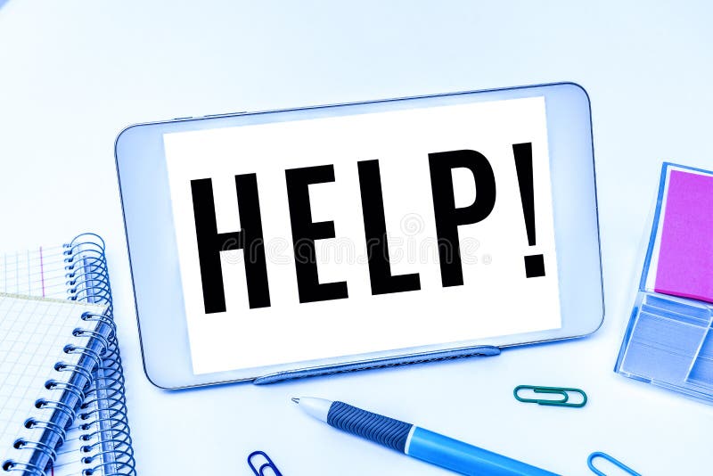 Conceptual Caption Help. Internet Concept Make it Easier Possible ...