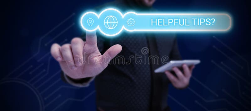 Conceptual Caption Helpful Tips. Business Showcase Advices Given To Be ... Conceptual Caption Helpful Tips. Business Showcase Advices Given To Be ...