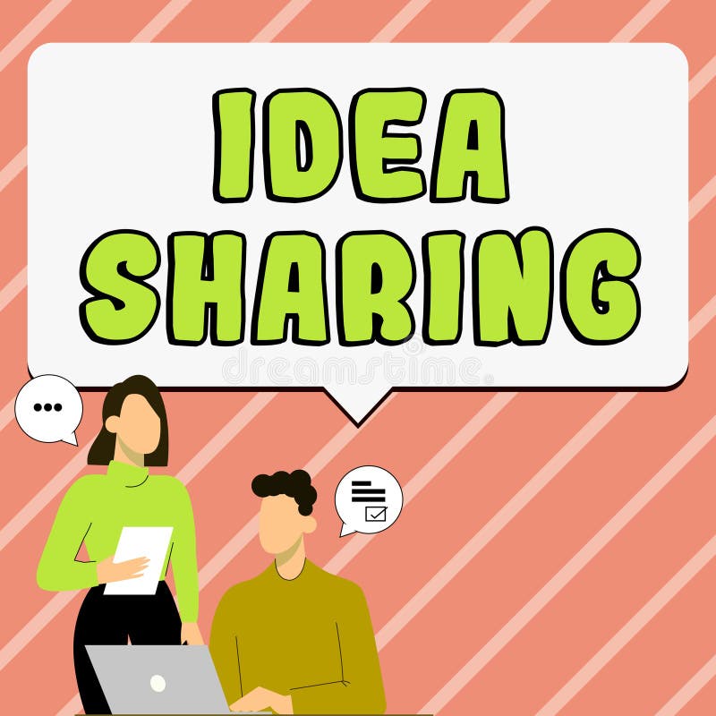 Conceptual Caption Idea Sharing. Concept Meaning Startup Launch ...