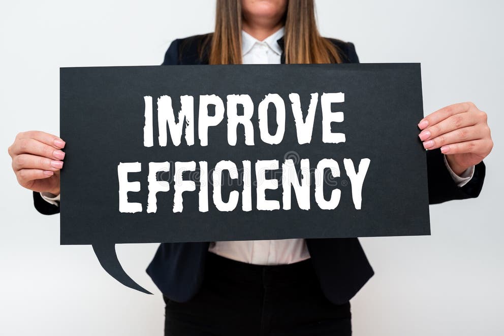 Text Showing Inspiration Improve EfficiencyCompetency in Performance ...