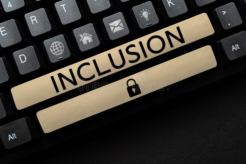 Conceptual Caption Inclusion. Word for Action State Including of Being ...