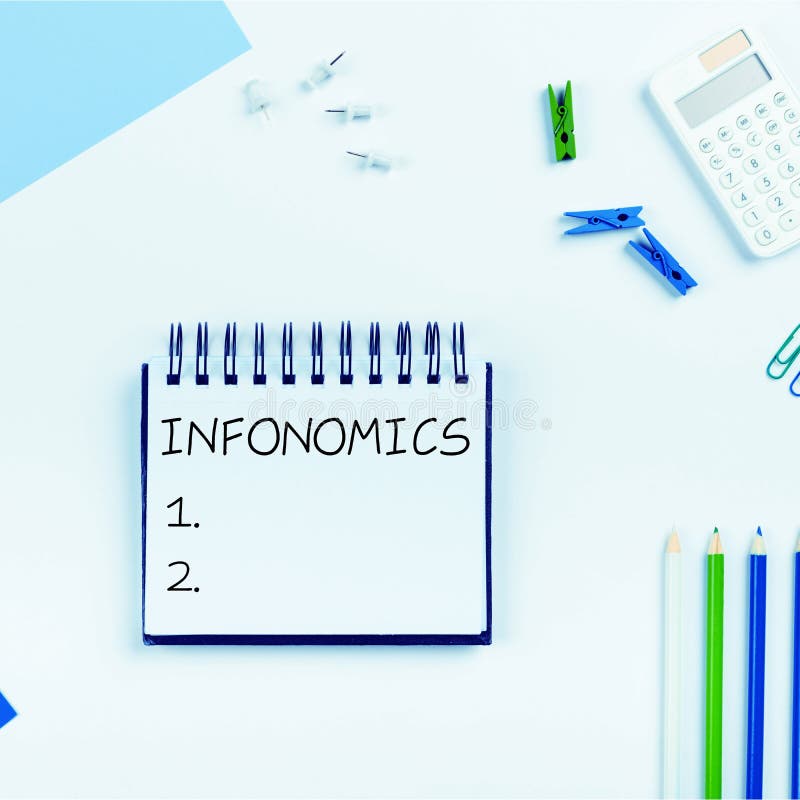 Conceptual Caption Infonomics. Business Idea Visual Image Used To ...