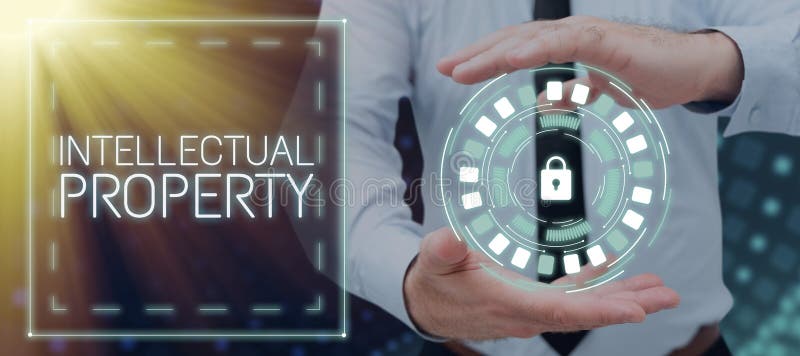 Conceptual Caption Intellectual Property. Business Concept Work or ...