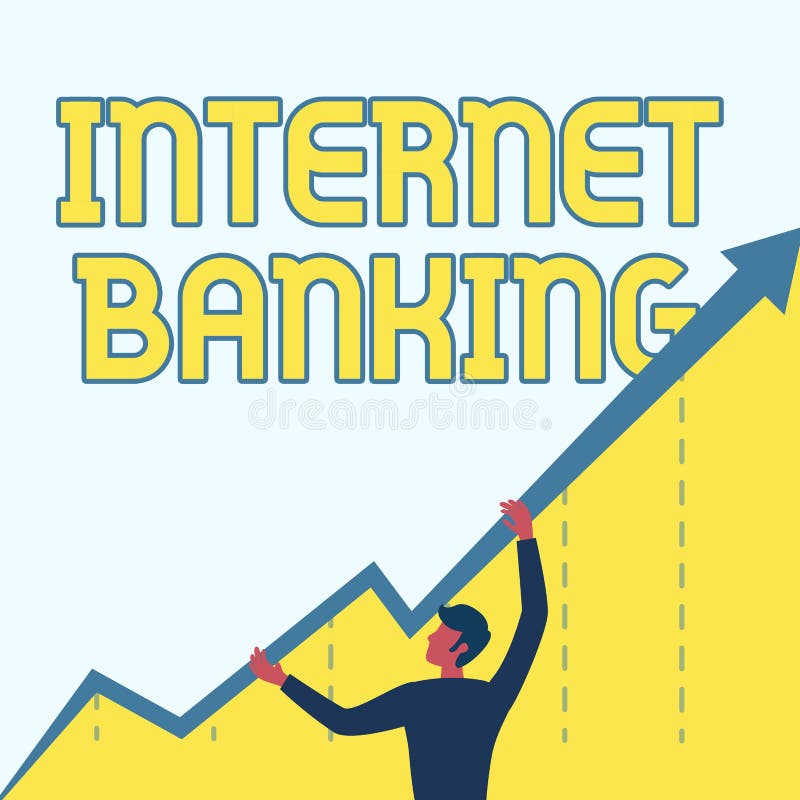 Conceptual Caption Internet Banking. Internet Concept Banking Method ...