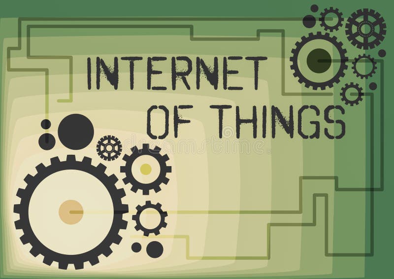 Conceptual Caption Internet of Things. Business Approach Connection of ...