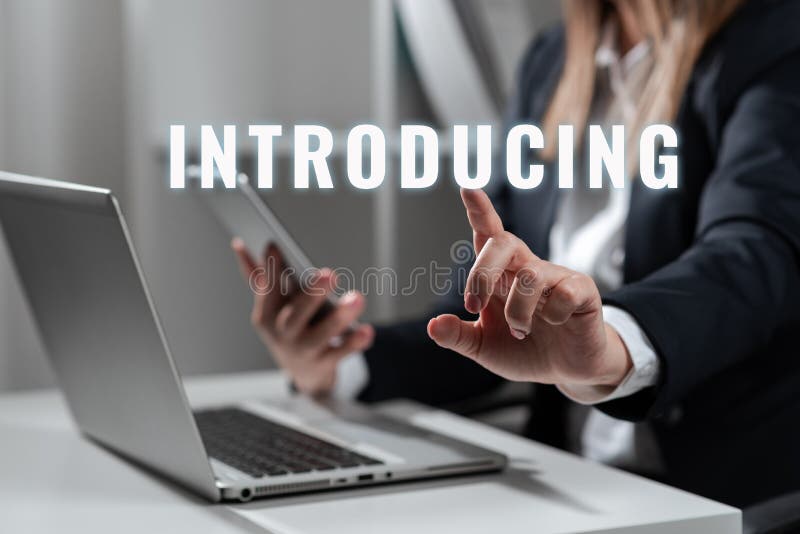 Conceptual Caption Introducing. Business Approach Presenting a Topic or ...