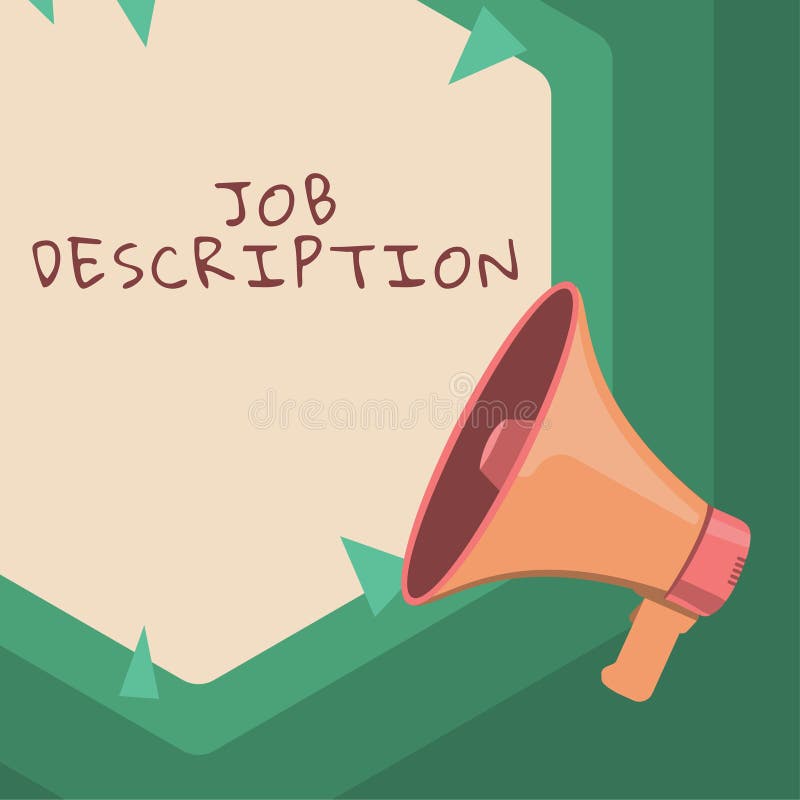 Job Description Word Cloud. Stock Illustration - Illustration of ...
