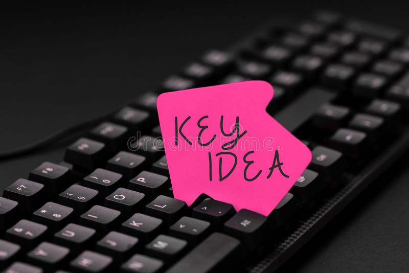 Conceptual Caption Key Idea. Word Written on Exceptional or Vital ...