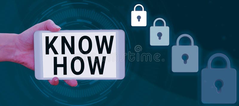 Sign Displaying Know How. Internet Concept the Process To Learn of ...