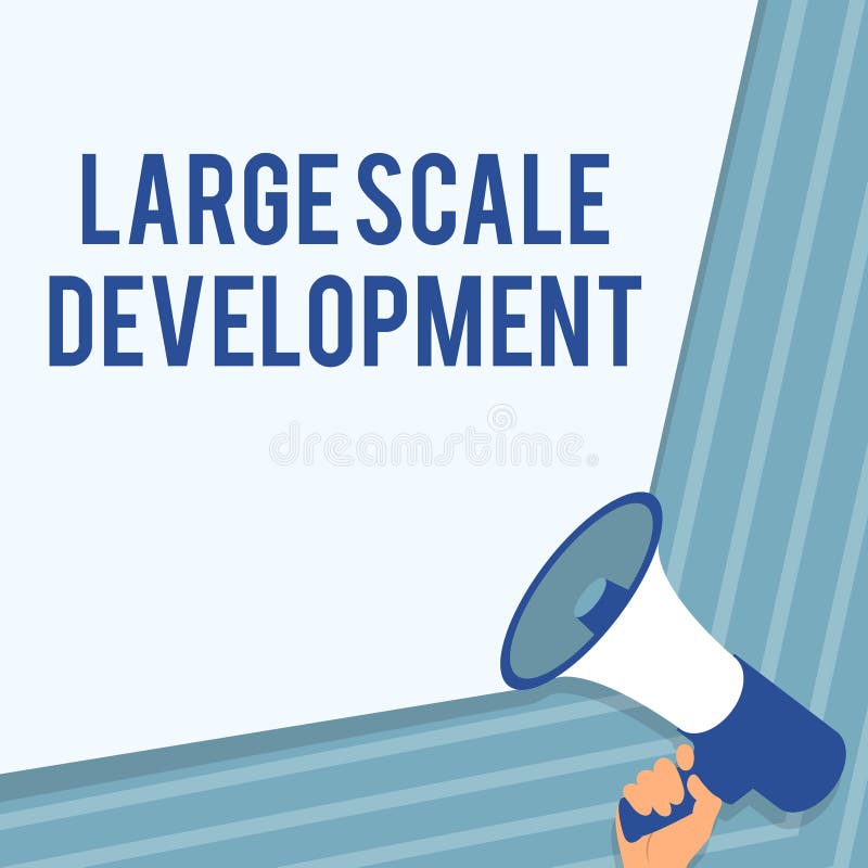 Conceptual Caption Large Scale Development. Business Idea Very Wide and ...