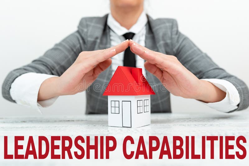 Conceptual Caption Leadership Capabilities. Business Approach Set of ...