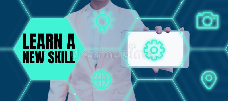 Conceptual Caption Learn a New Skill. Word Written on Acquisition ...