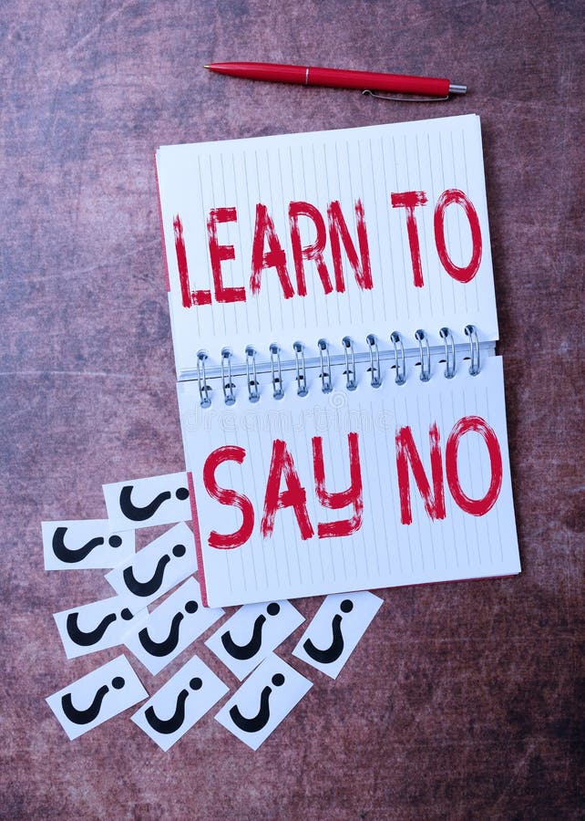 Conceptual Caption Learn To Say No. Conceptual Photo Decline or Refuse ...