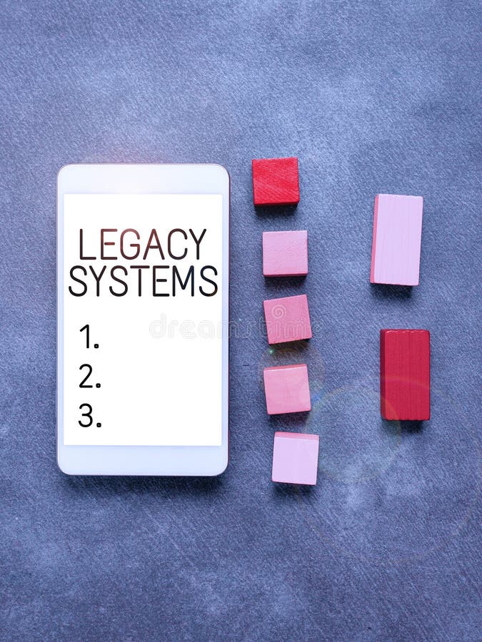 Conceptual Caption Legacy Systems. Word for Old Method Technology ...