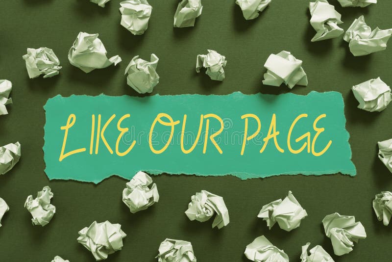 Conceptual Caption Like Our Page. Business Concept Follow Us on the ... Conceptual Caption Like Our Page. Business Concept Follow Us on the ...