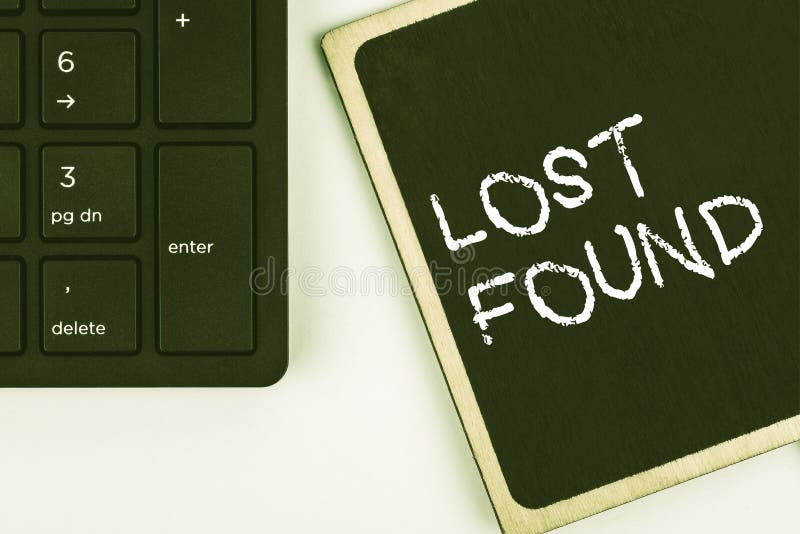Conceptual Caption Lost Found. Business Concept Things that are Left ... Conceptual Caption Lost Found. Business Concept Things that are Left ...