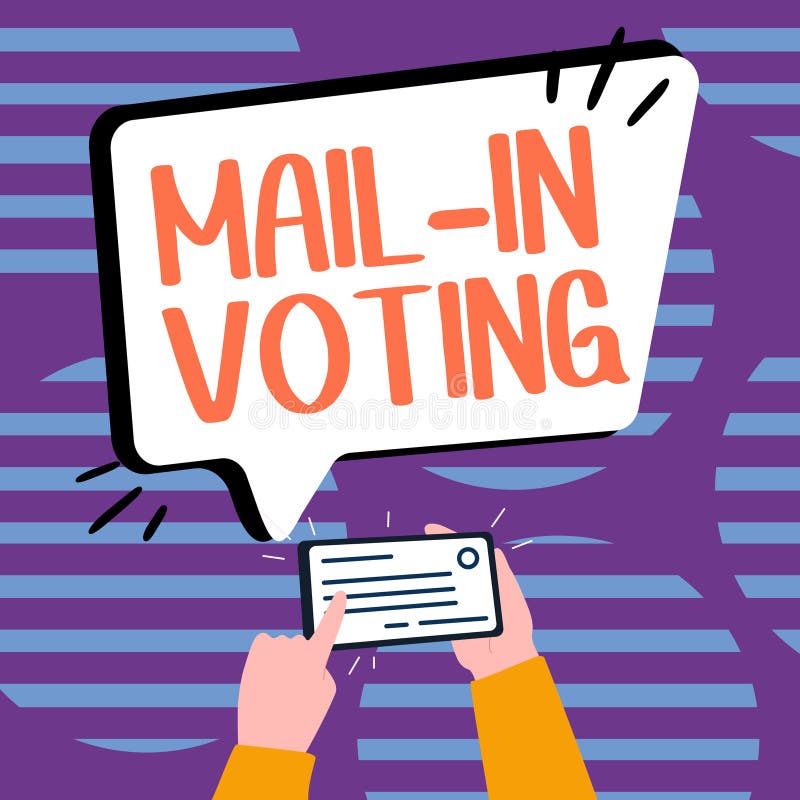 Text Showing Inspiration Mail in Voting. Conceptual Photo Voting in an ...