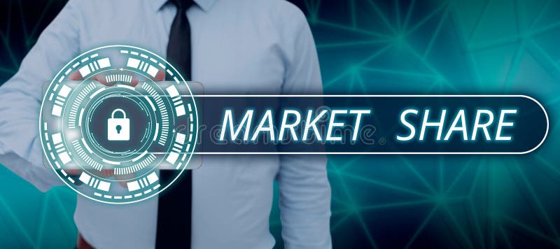 Conceptual Caption Market Share. Word for the Portion of a Market ...