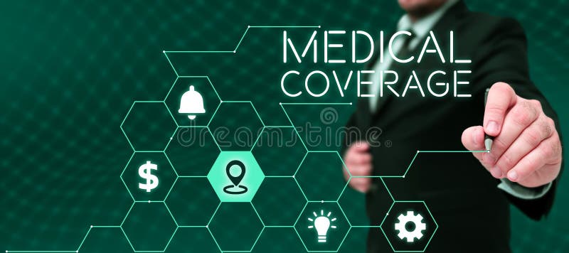 Text Caption Presenting Medical Coverage. Business Approach Inclusion ...