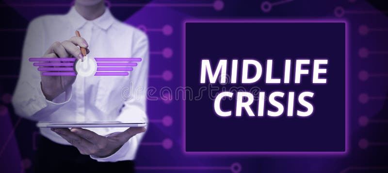 Text Caption Presenting Midlife Crisis. Word Written on Software ... Text Caption Presenting Midlife Crisis. Word Written on Software ...
