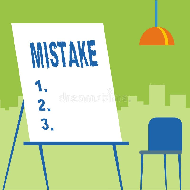 Conceptual Caption Mistake. Concept Meaning Something Not Correct Lack ...