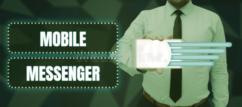 Conceptual Caption Mobile Messenger. Concept Meaning Mobile Tool that ...