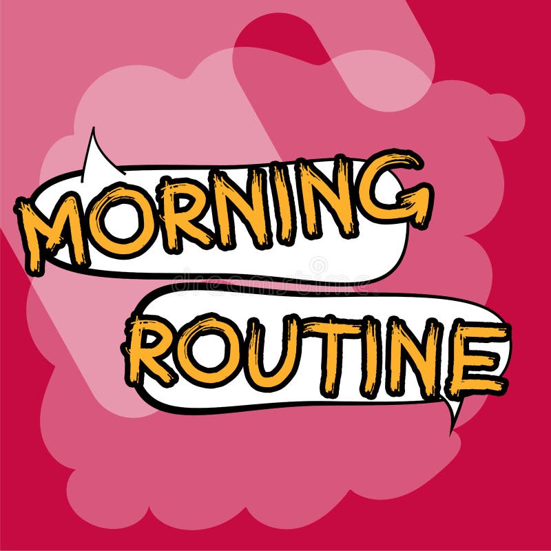 Conceptual Caption Morning Routine. Internet Concept Initiation of ... Conceptual Caption Morning Routine. Internet Concept Initiation of ...