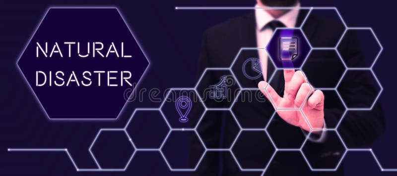 Text Caption Presenting Natural Disaster. Business Concept Occurring in ...