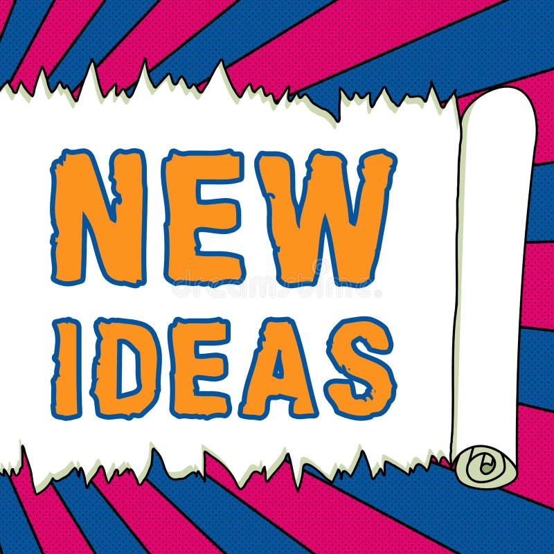 Text Caption Presenting New Ideas. Word for Something Original or Fresh ...