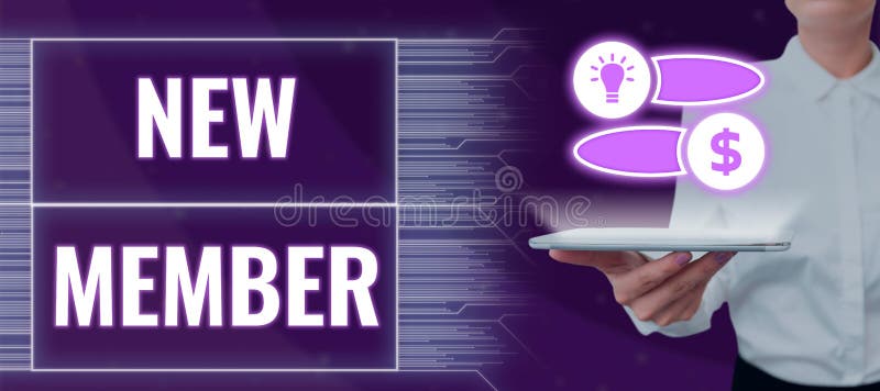 Conceptual Caption New Member. Business Approach Recruiting Employee To ... Conceptual Caption New Member. Business Approach Recruiting Employee To ...