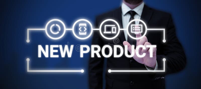 Handwriting Text New Product. Business Showcase Goods and Services that ...