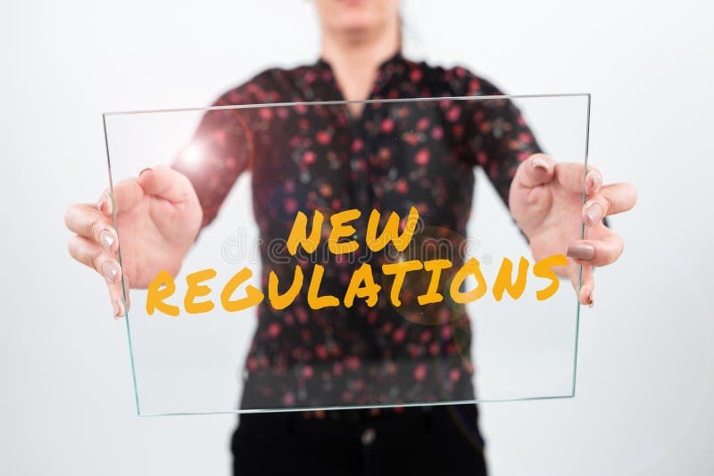 Text Caption Presenting New Regulations. Business Concept Latest ... Text Caption Presenting New Regulations. Business Concept Latest ...