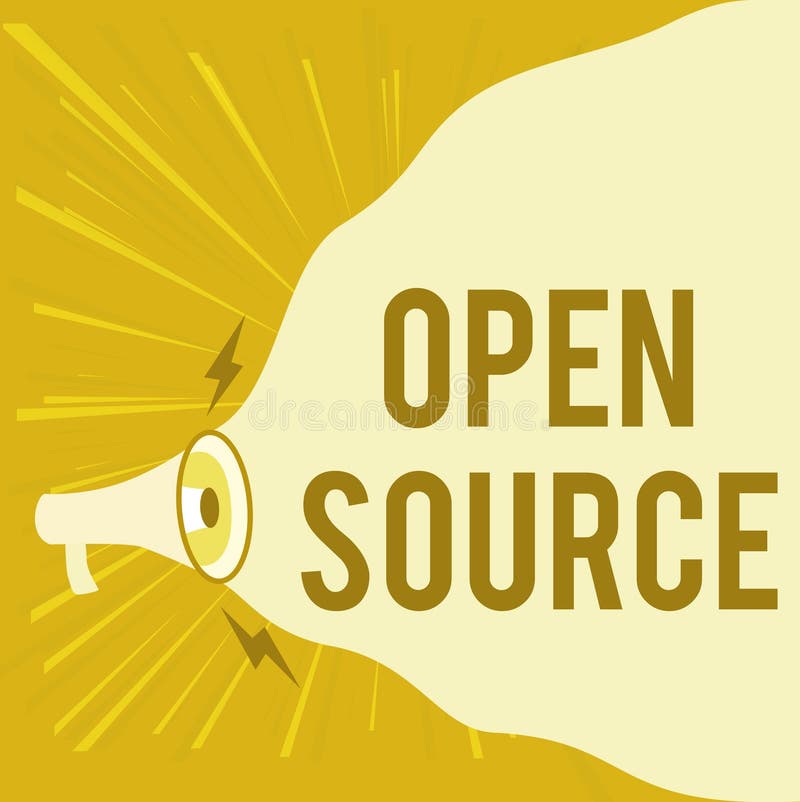 Conceptual Caption Open Source Word Written On Contains The Source Code That Can Be Modified