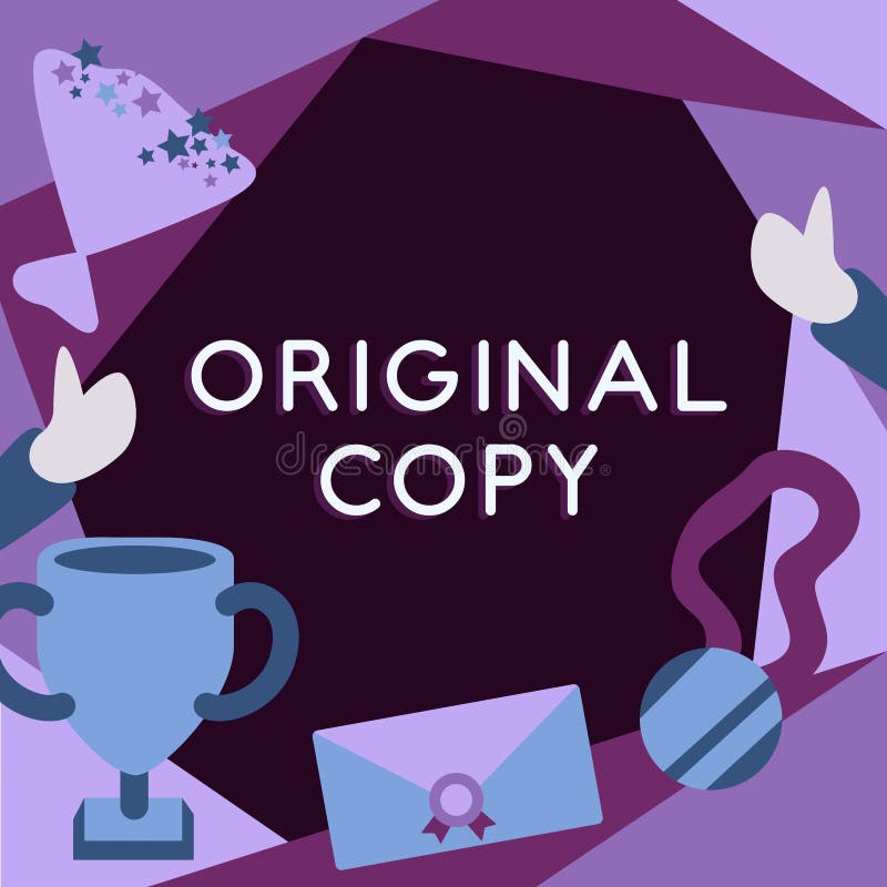 Hand Writing Sign Original Copy. Internet Concept Main Script Unprinted ...